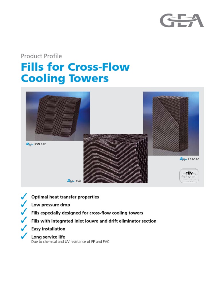 GEA 2H Cross Flow Fills | Polyvinyl Chloride | Building Engineering