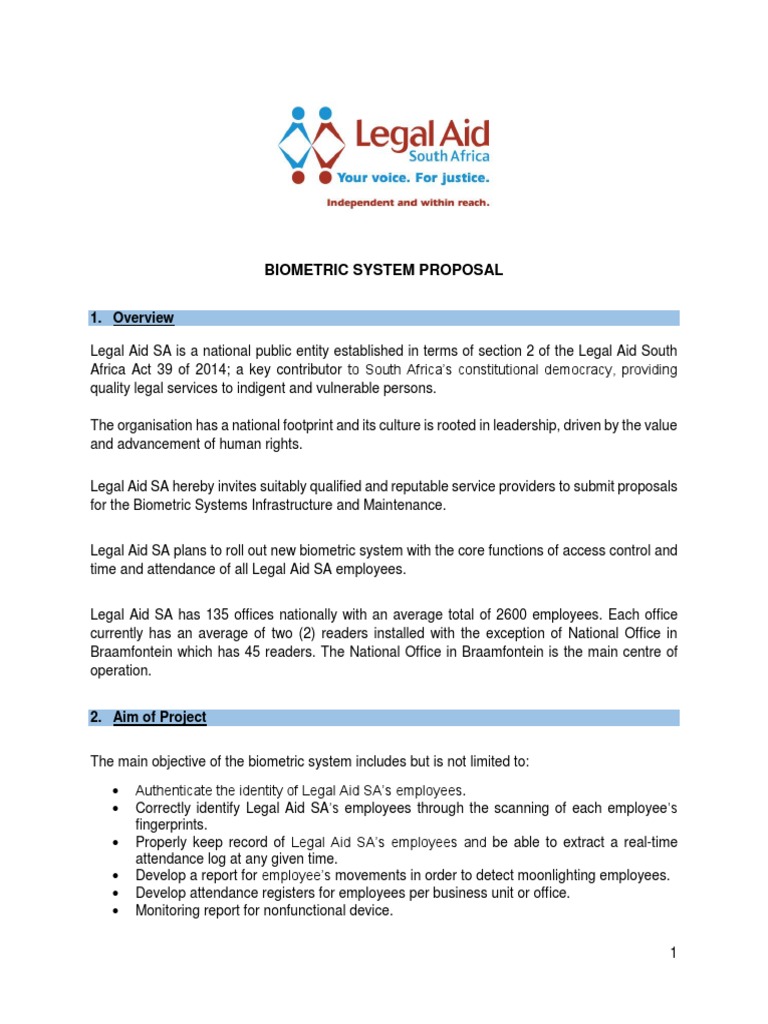 Biometric System Proposal: 1. Overview | PDF | Fingerprint | Image Scanner