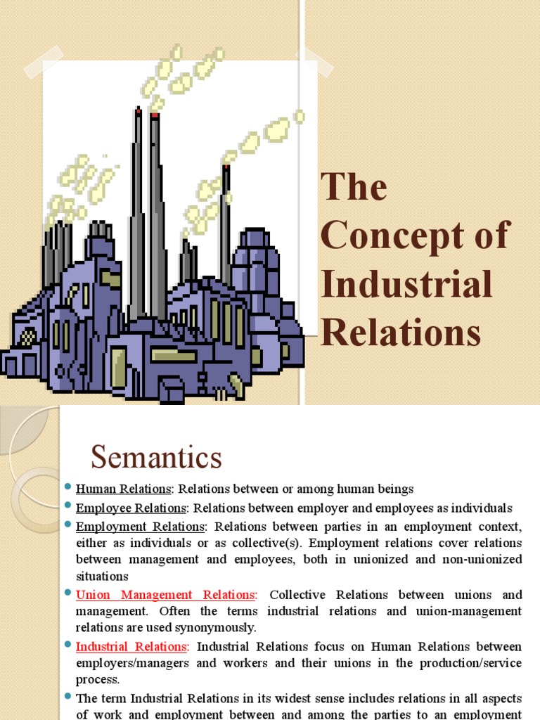 The Concept of Industrial Relations | PDF | Industrial Relations ...