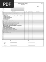 Form Ceklis Inspeksi Electrical | PDF