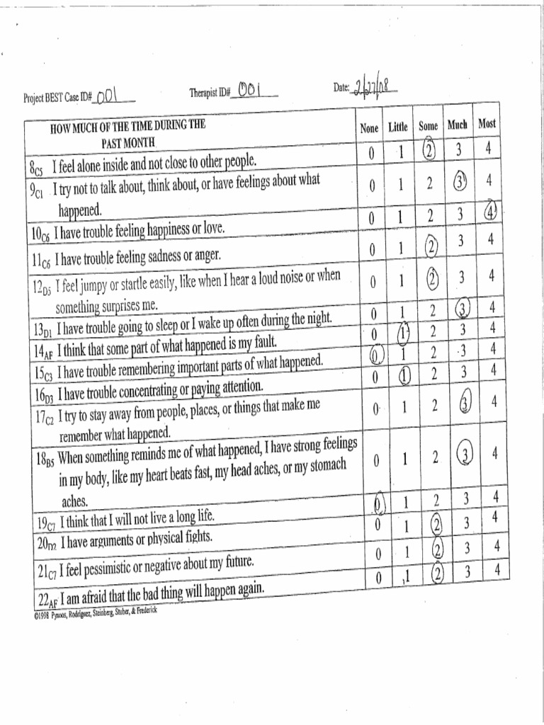 UCLA PTSD Index | PDF