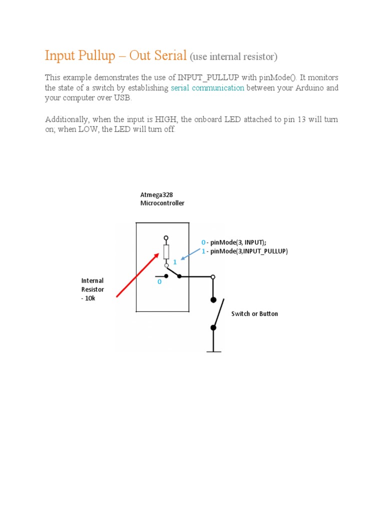 9b - Input Pullup - Serial | PDF | Teaching Methods & Materials | Computers