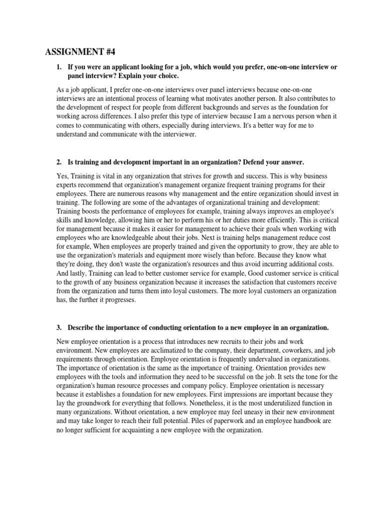 ASSIGNMENT#4 Orgmgt | PDF | Employment | Recruitment