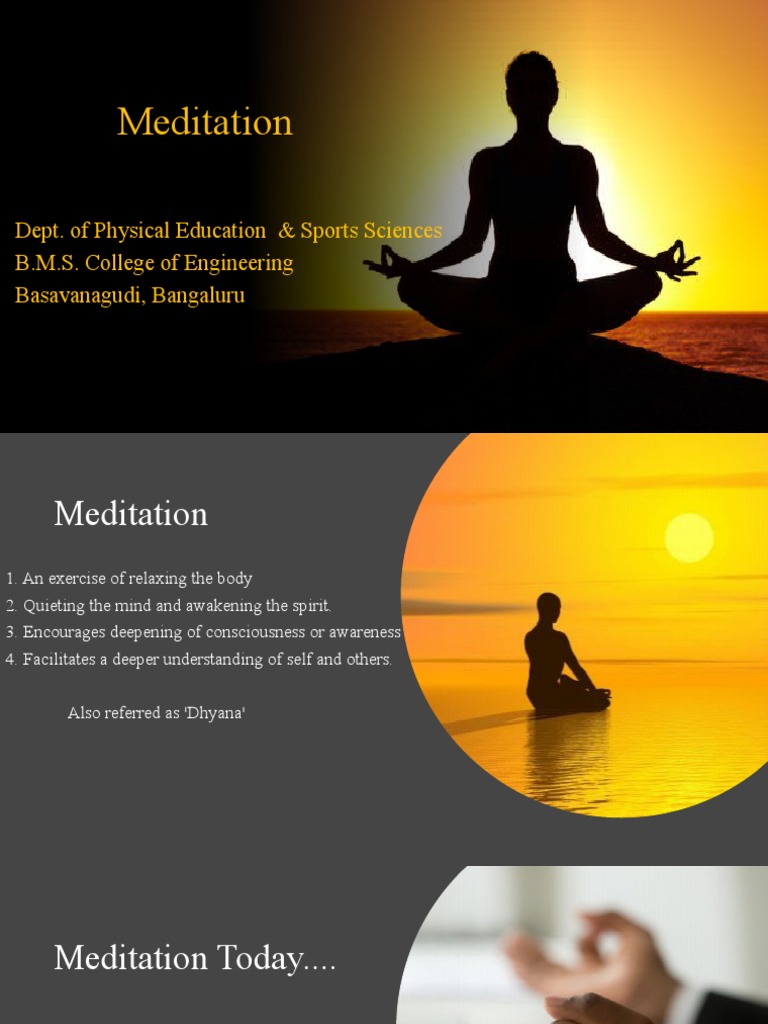 Meditation PPT-3 | PDF | Meditation | Breathing
