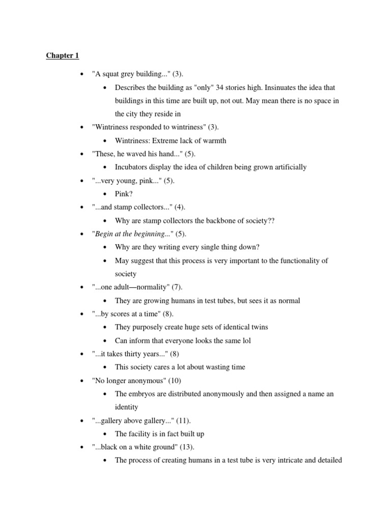 Brave New World Annotations | PDF