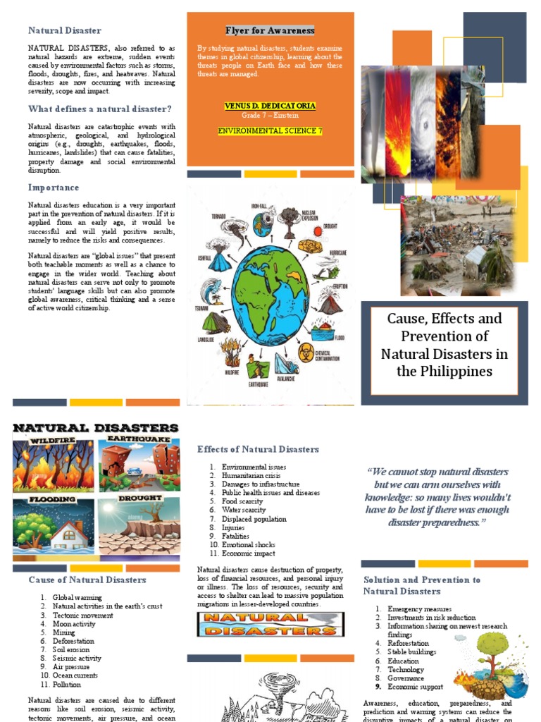 Cause, Effects and Prevention of Natural Disasters in The Philippines ...