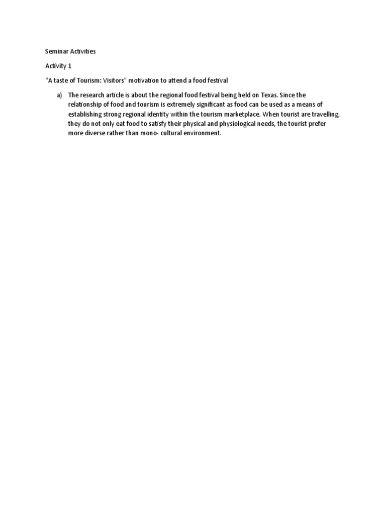 Seminar Activities | PDF