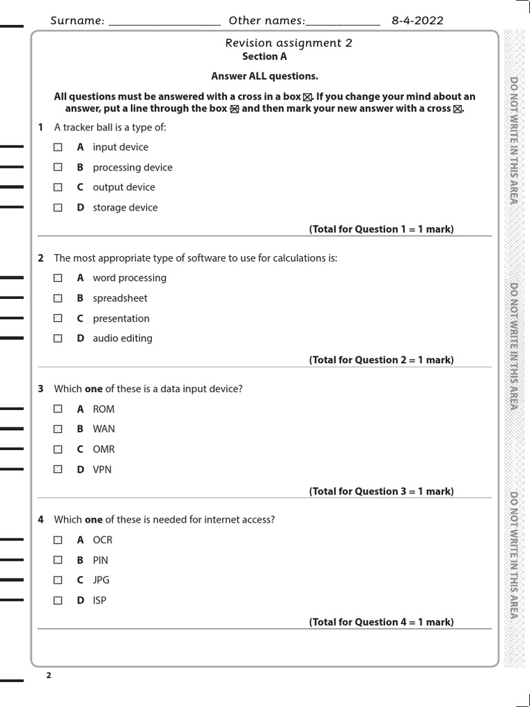 2017 Edexcel IGCSE 4IT0/01 Past Paper | PDF | Backup | Computer Data Storage