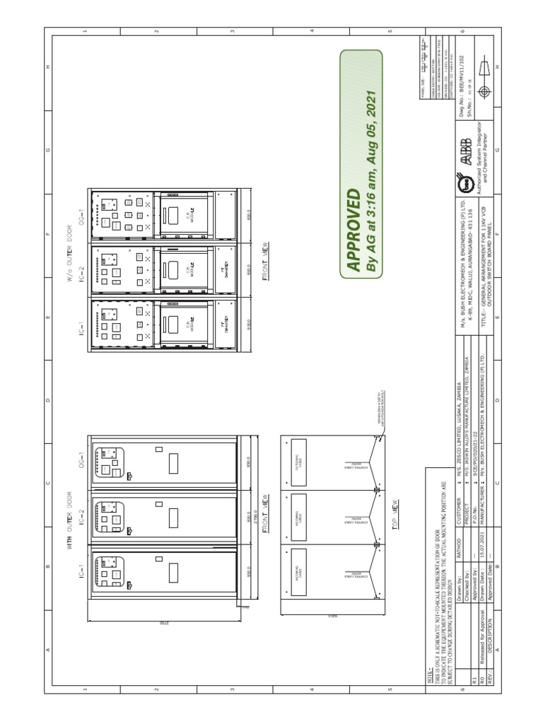 11KV AIS VCB OUTDOOR SWITCHBOARD PANEL Final 4 | PDF