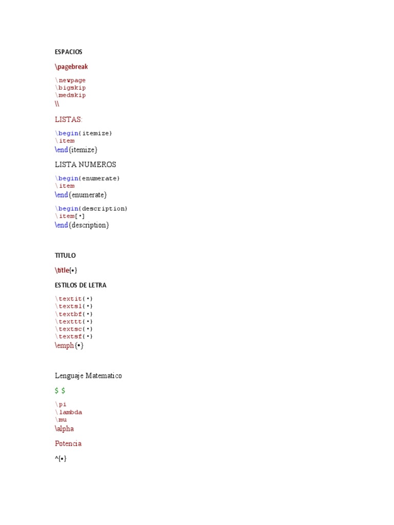 Comando Latex | PDF | Crecimiento personal y profesional | Computadoras