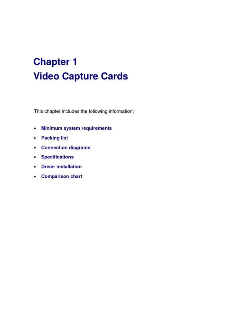 Geovision Installation Guide Ch1 | PDF | Video | Computer Hardware