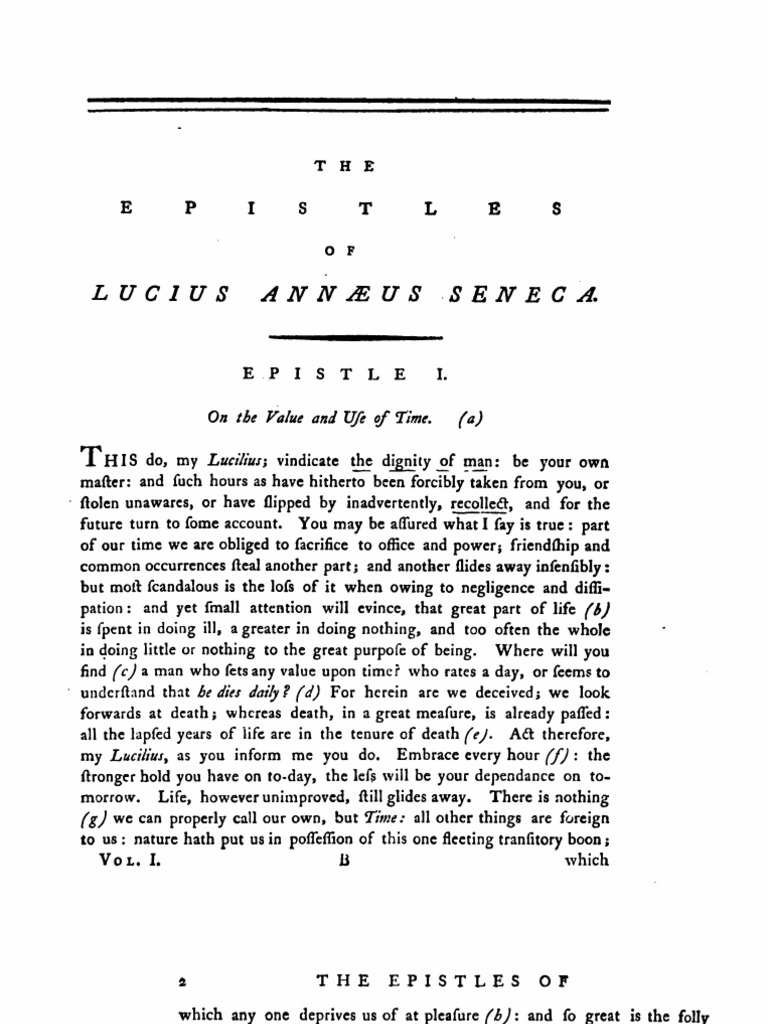 Seneca Letters From A Stoic | PDF