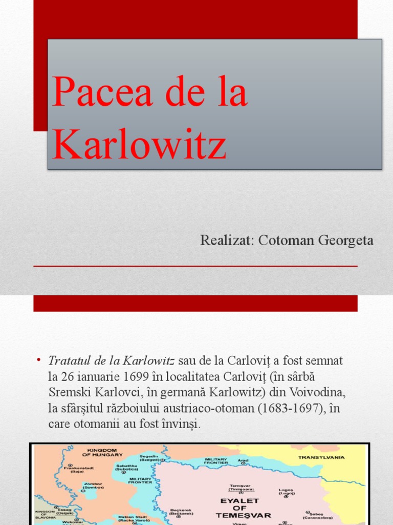 Pacea de La Karlowitz | PDF