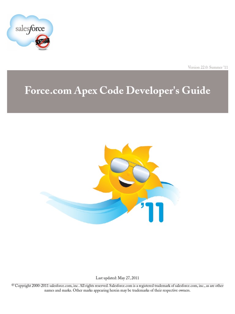 Sales Force Apex Language Reference Pdf Salesforcecom Application Programming Interface 