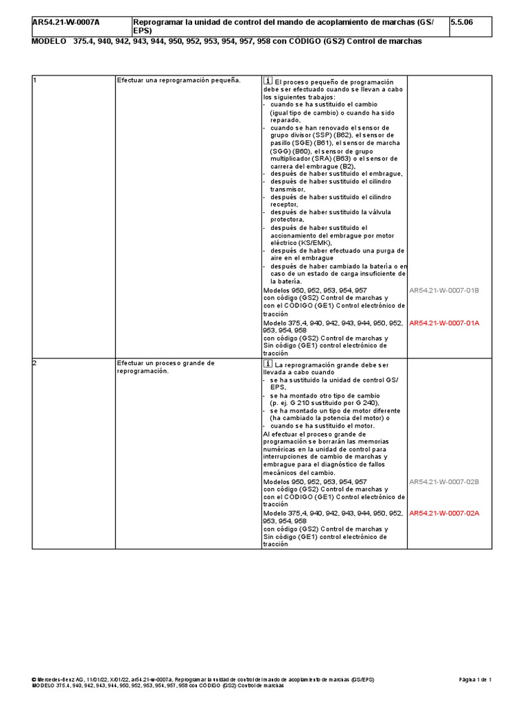 Reprogramar La Unidad de Control Del Mando de Acoplamiento de Marchas (GS-EPS) | PDF