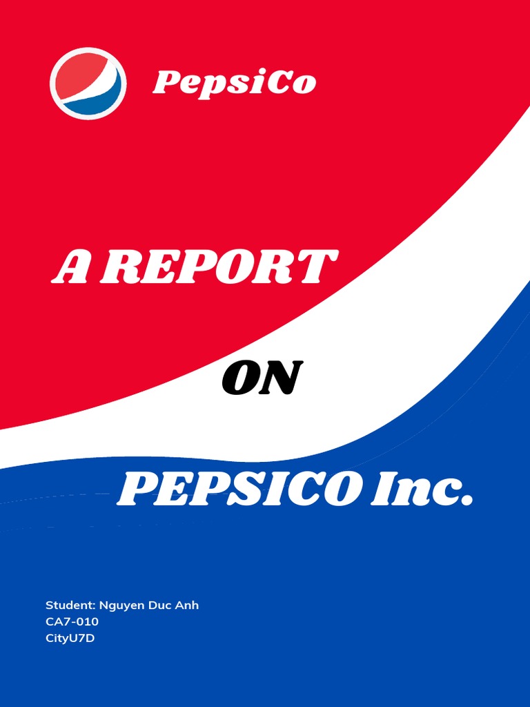 Pepsico: A Report | PDF | Pepsi Co | Swot Analysis
