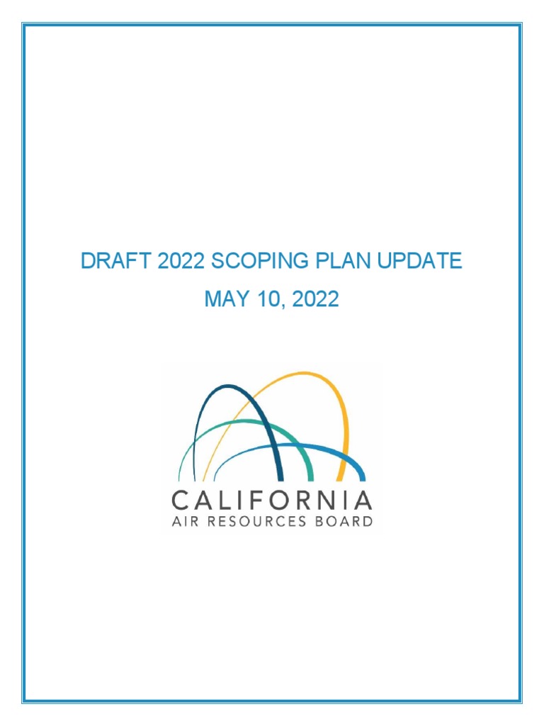 California - Draft Scoping Plan Update | PDF | Climate Change | Greenhouse Gas
