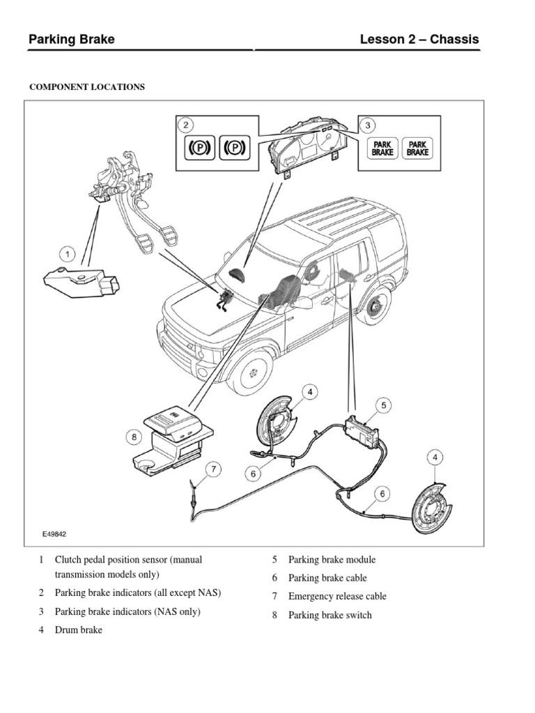 Lesson 2 - Chassis Parking Brake: Component Locations | PDF | Anti Lock ...