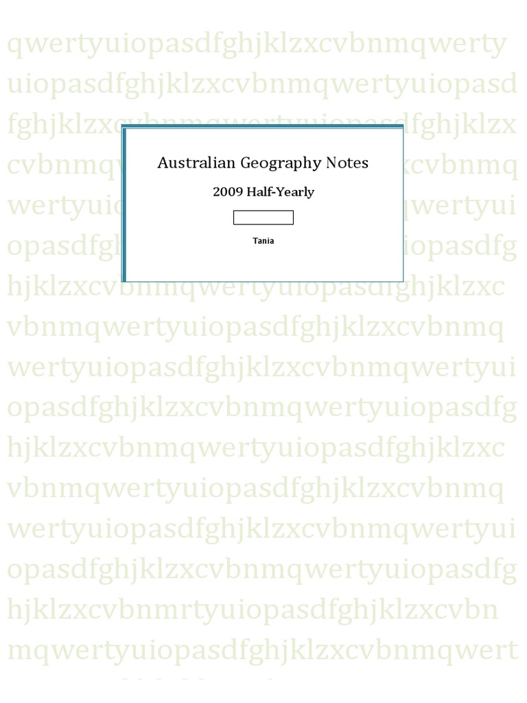 Australian Geography Overview | PDF | Natural Hazards | Climate