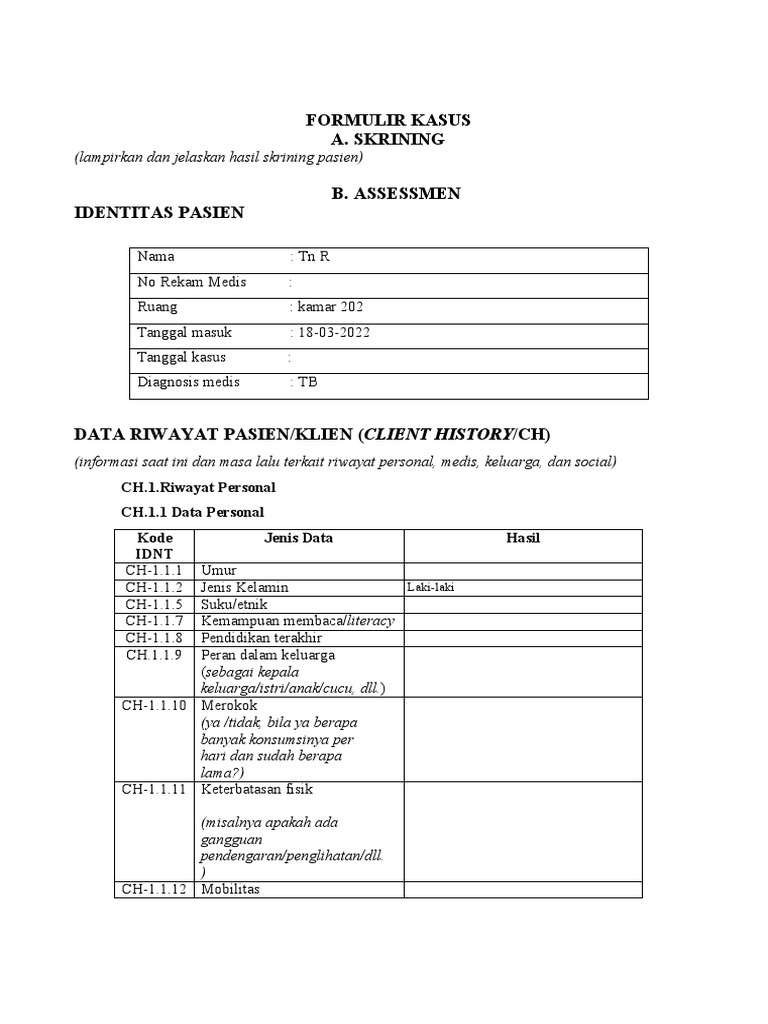 Contoh Form NCP | PDF