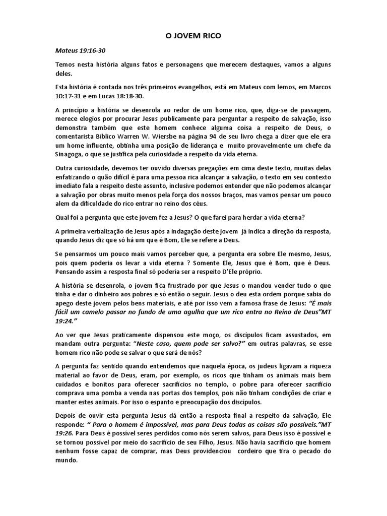 06 - O JOVEM RICO | PDF