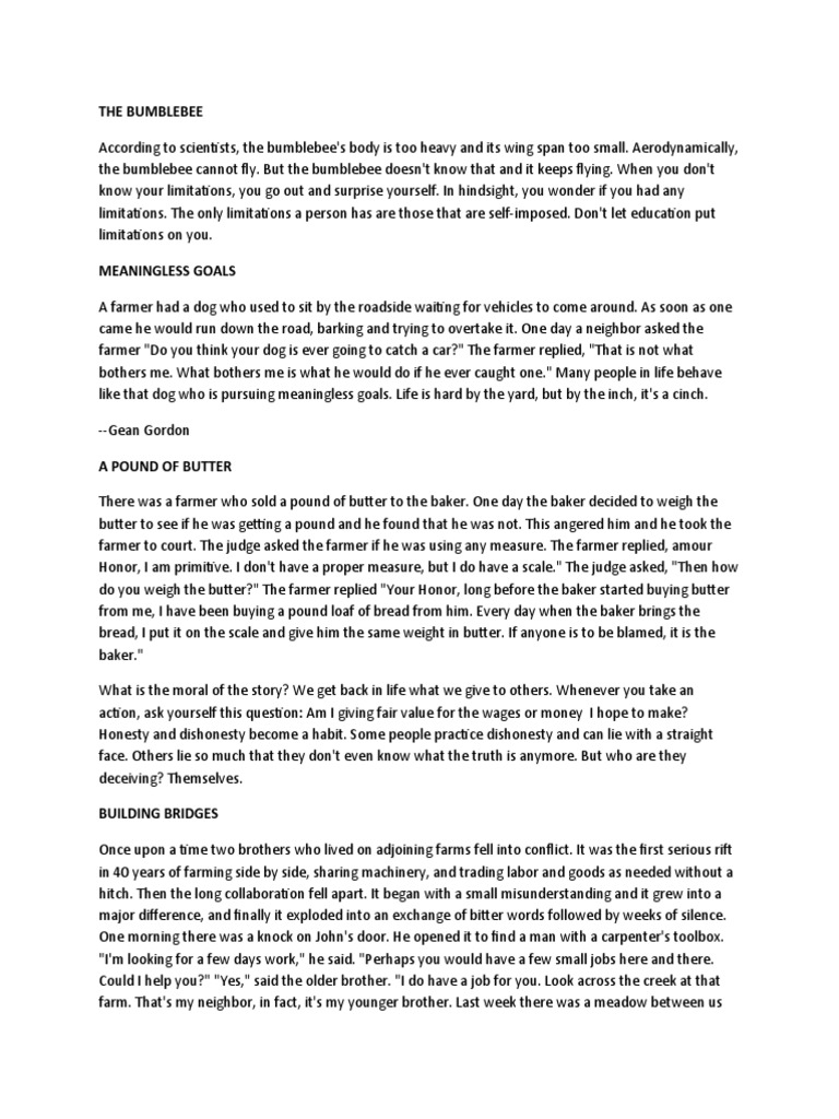 Inspirational Stories | PDF | Socrates