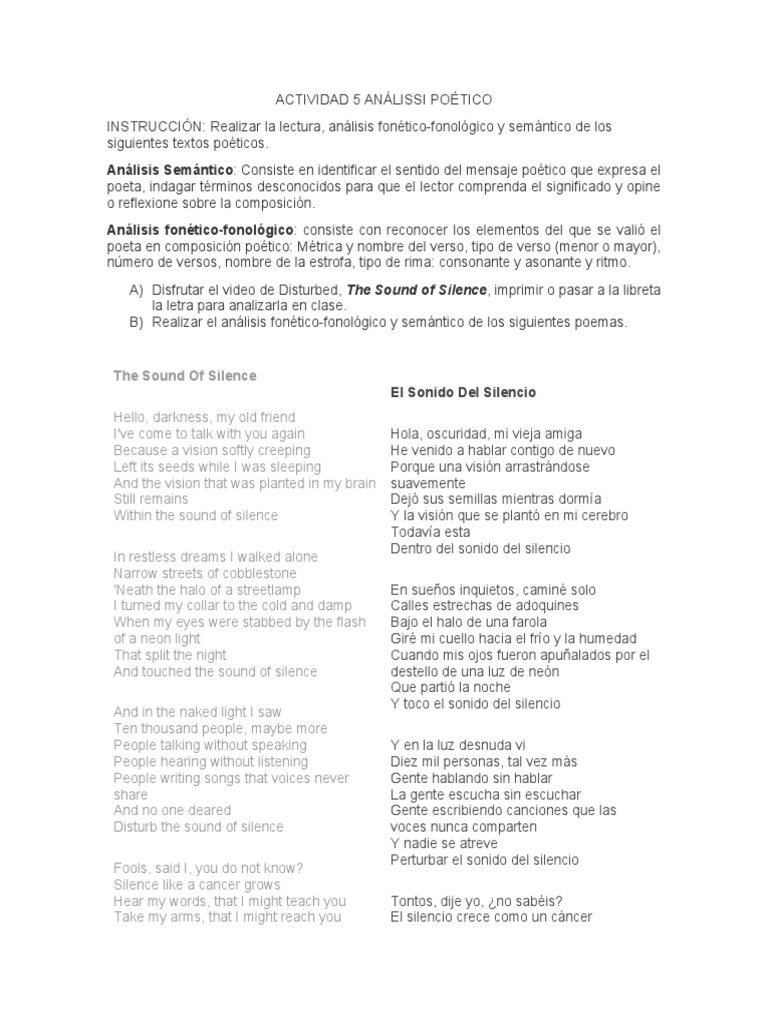 Análisis de Poemas | PDF | Poesía | Forma poética