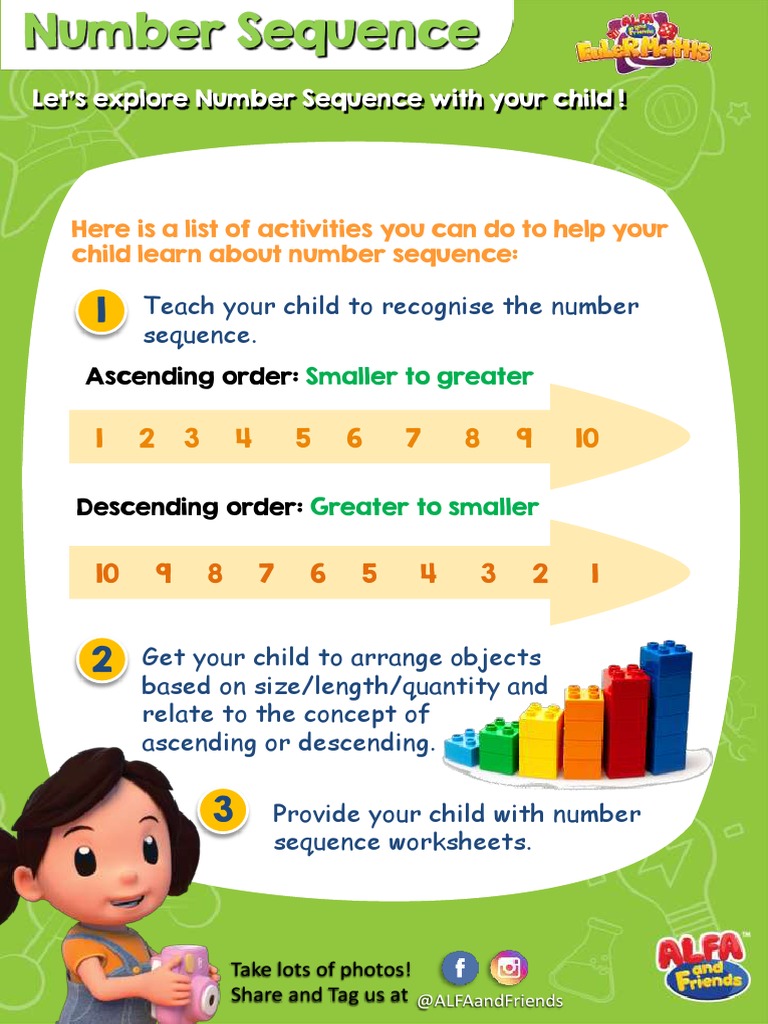 Teach Your Child To Recognise The Number Sequence | PDF