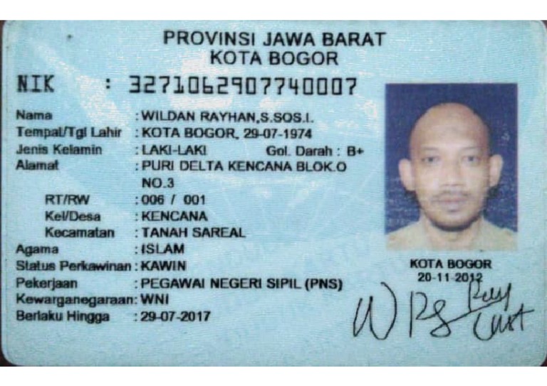 KTP Wildan Rayhan | PDF