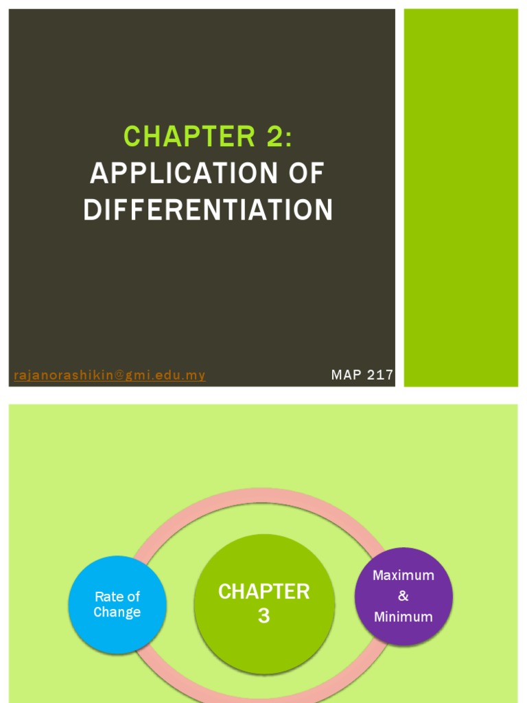 Chapter 2 Application of Differentiation | PDF | Area | Volume