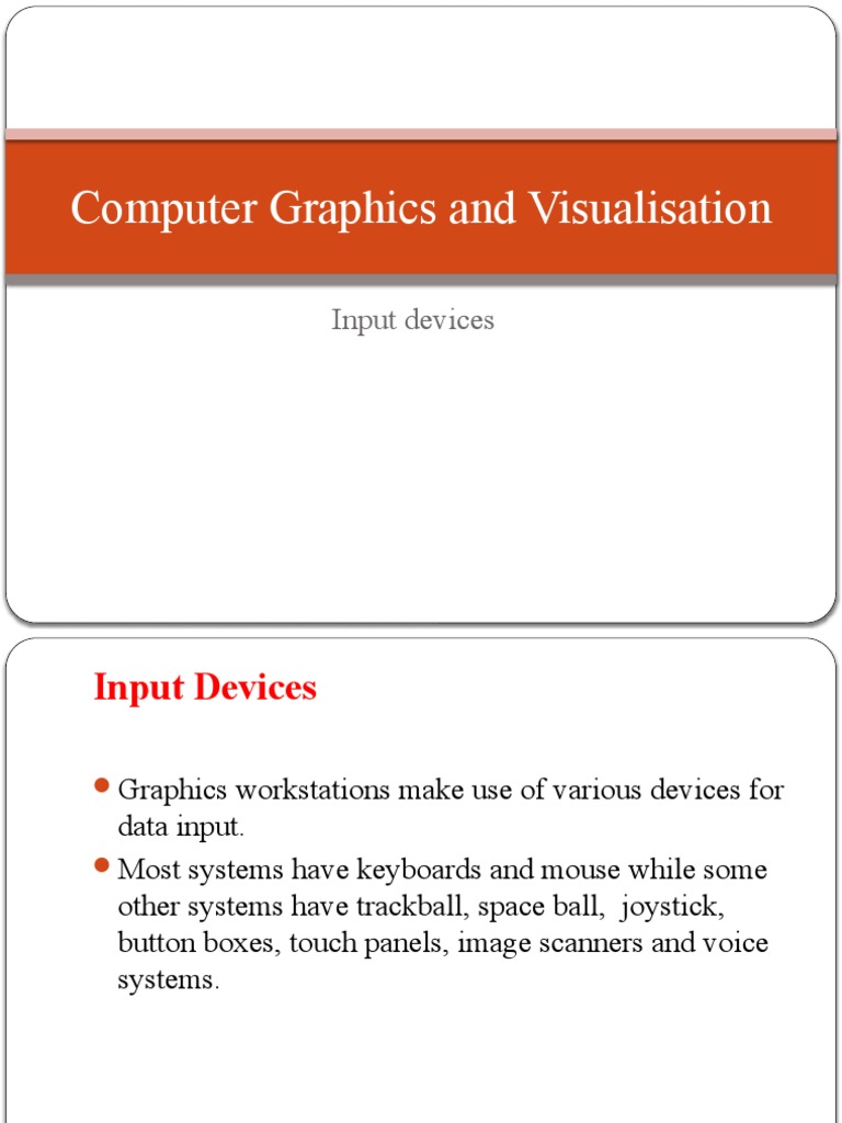 Computer Graphics and Visualisation: Input Devices | PDF | Computer Keyboard | Cursor (User ...