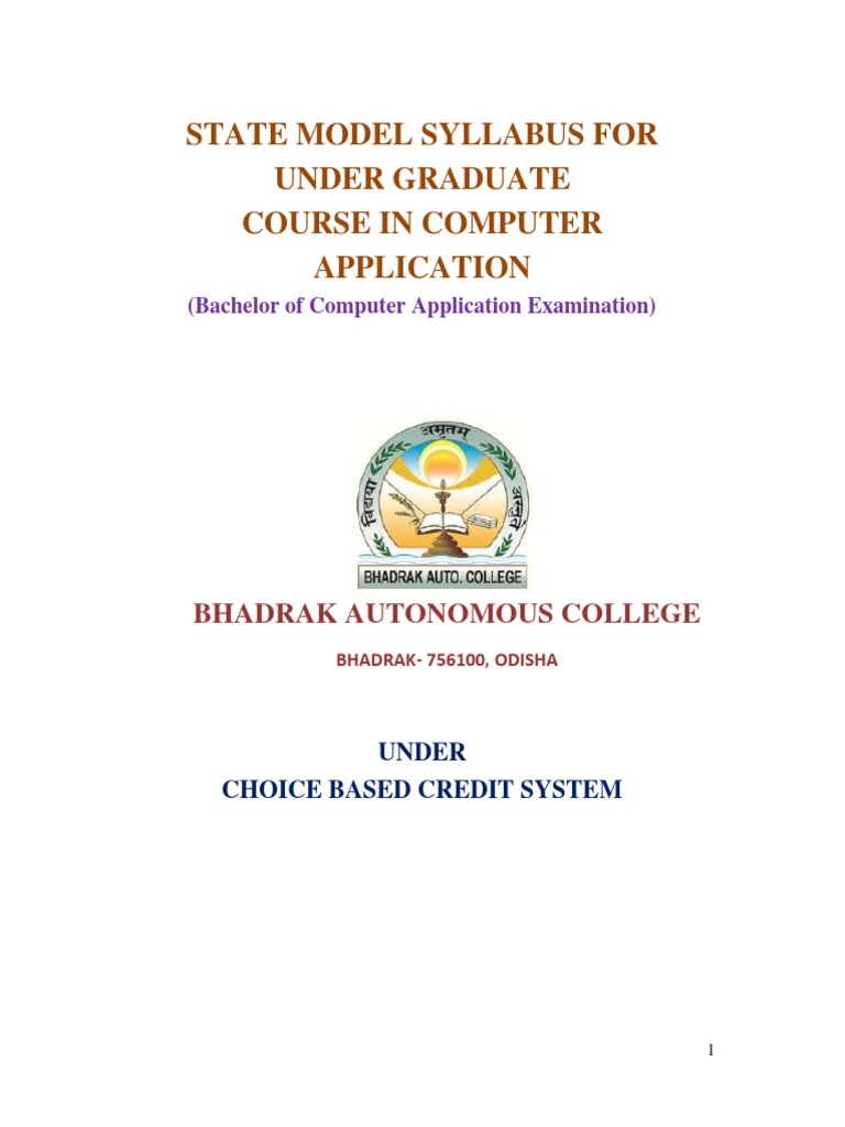 Bca New Syllabus 2019 | PDF | C++ | Method (Computer Programming)