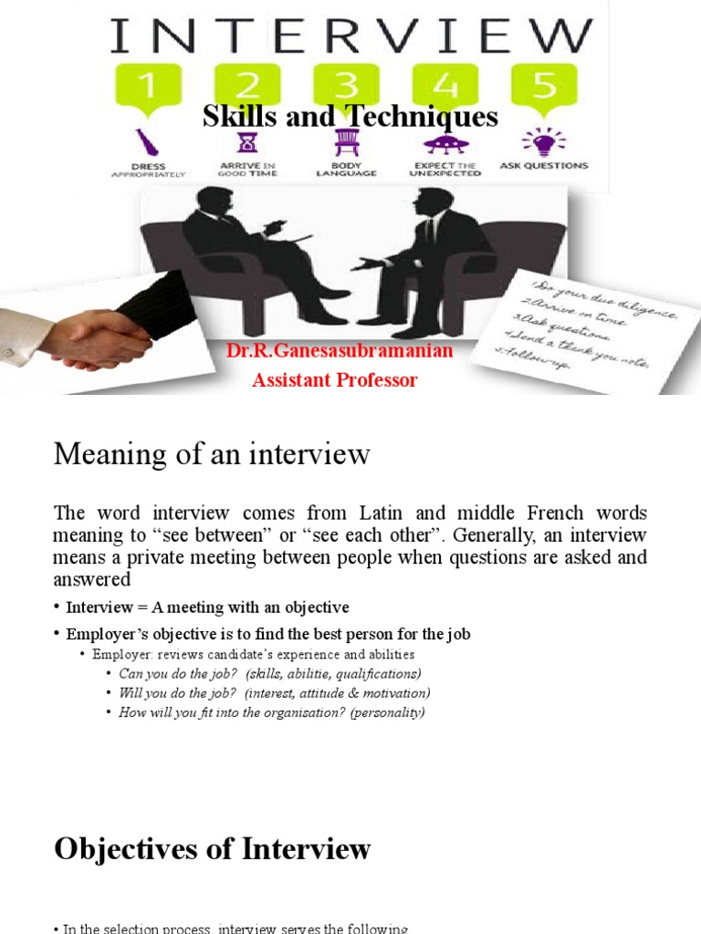 Presentation Interview-Soft Skills | PDF | Interview | Experience