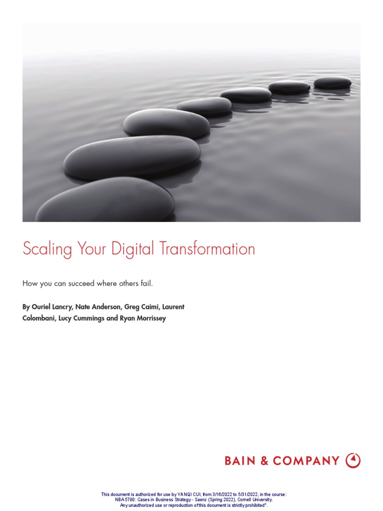 Scaling Your Digital Transformation | PDF | Analytics | Agile Software ...