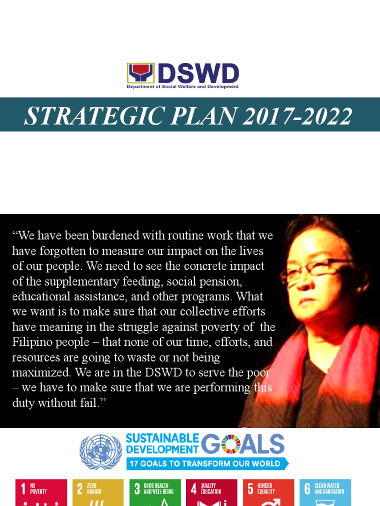 DSWD Strategic Plan 2017-2022 | PDF | Poverty | Poverty & Homelessness