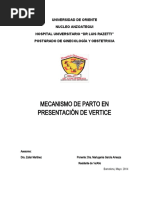 Asinclitismo en el Parto: Definición y Tipos | PDF