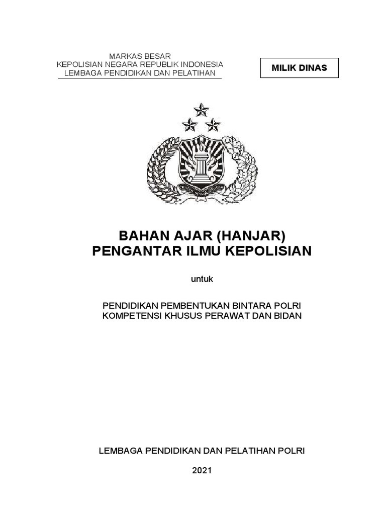 Pengantar Ilmu Kepolisian | PDF