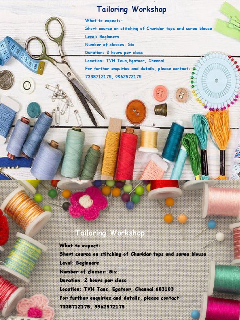 Tailoring Classes.. | PDF