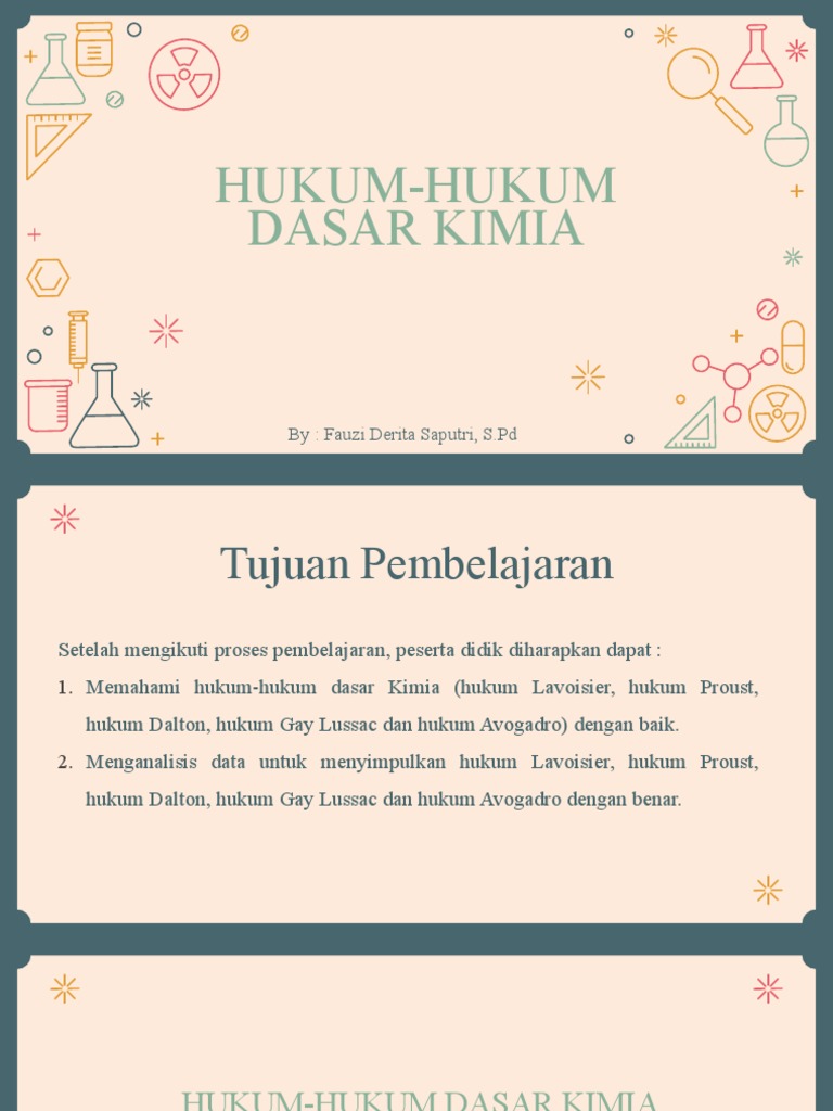 Hukum-Hukum Dasar Kimia | PDF
