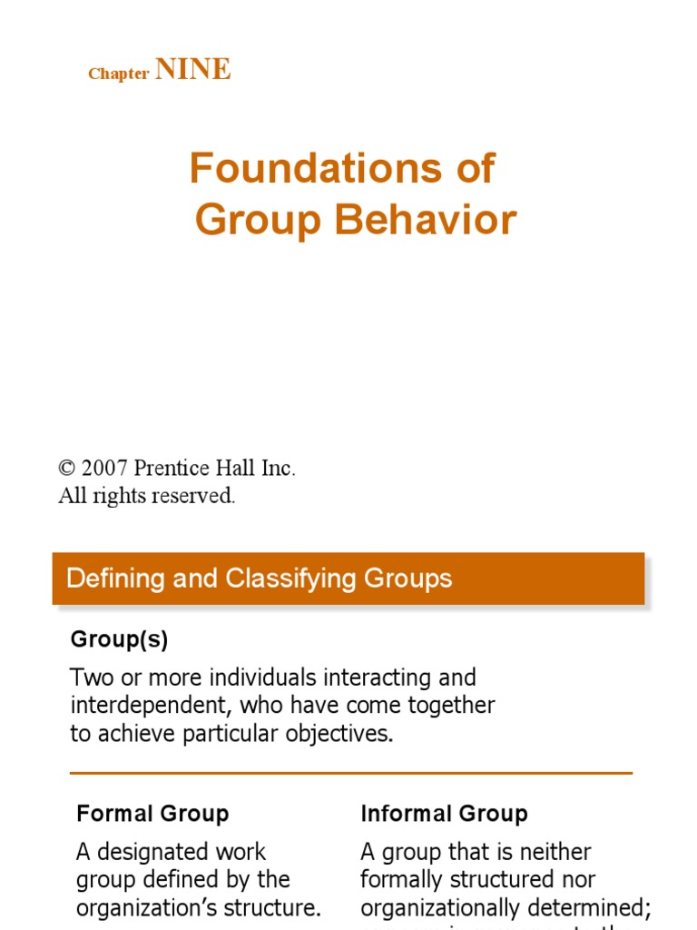 Foundations of Group Behavior | PDF | Decision Making | Brainstorming