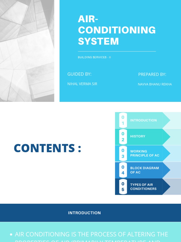 Air-Conditioning System | PDF | Air Conditioning | Temperature