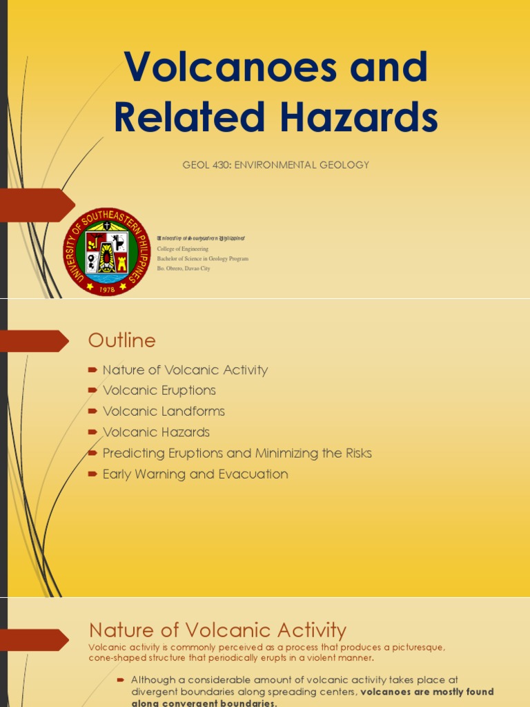 6 - Volcanoes and Related Hazards | PDF | Volcano | Lava