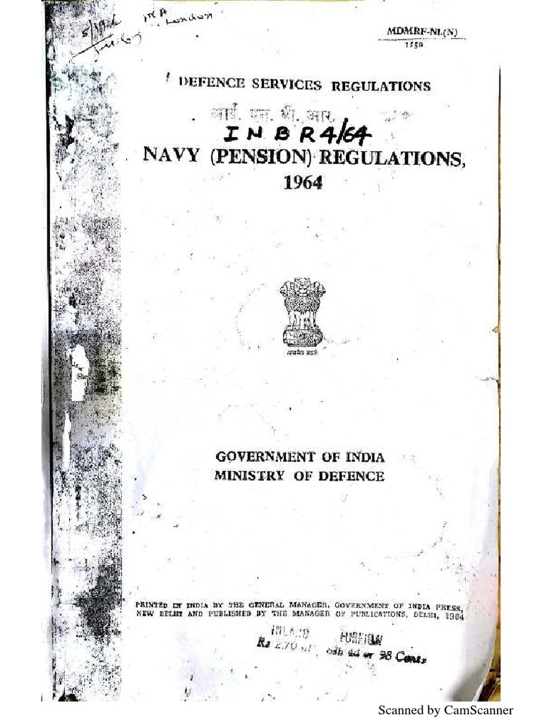 The Navy (Pension) Regulations, 1964 | PDF