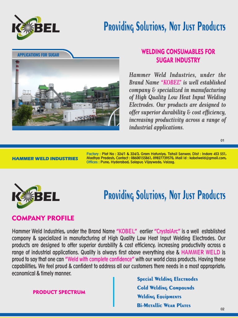 Valency Welding Rods for Sugar Industry | PDF | Wear | Welding