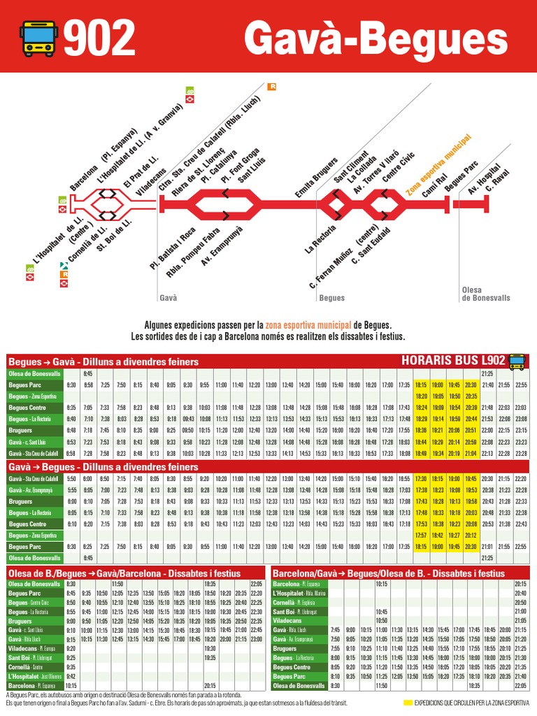 902 Horari Busx Web | PDF
