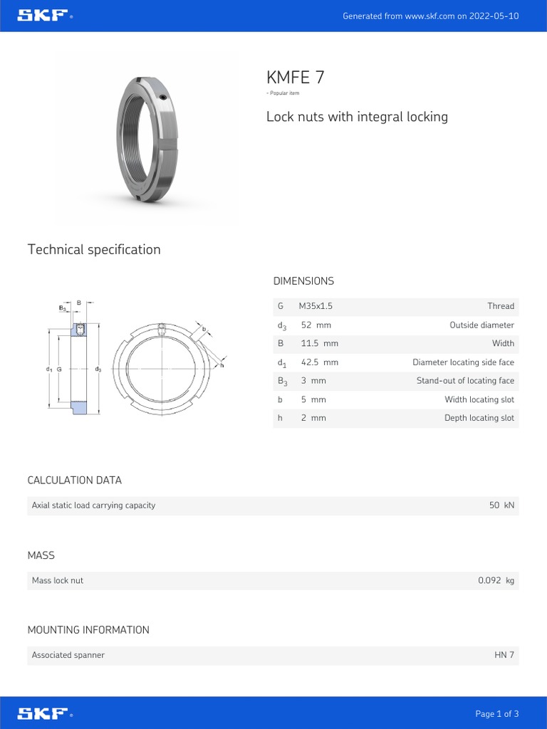 Kmfe 7: Lock Nuts With Integral Locking | PDF | License | Mobile App