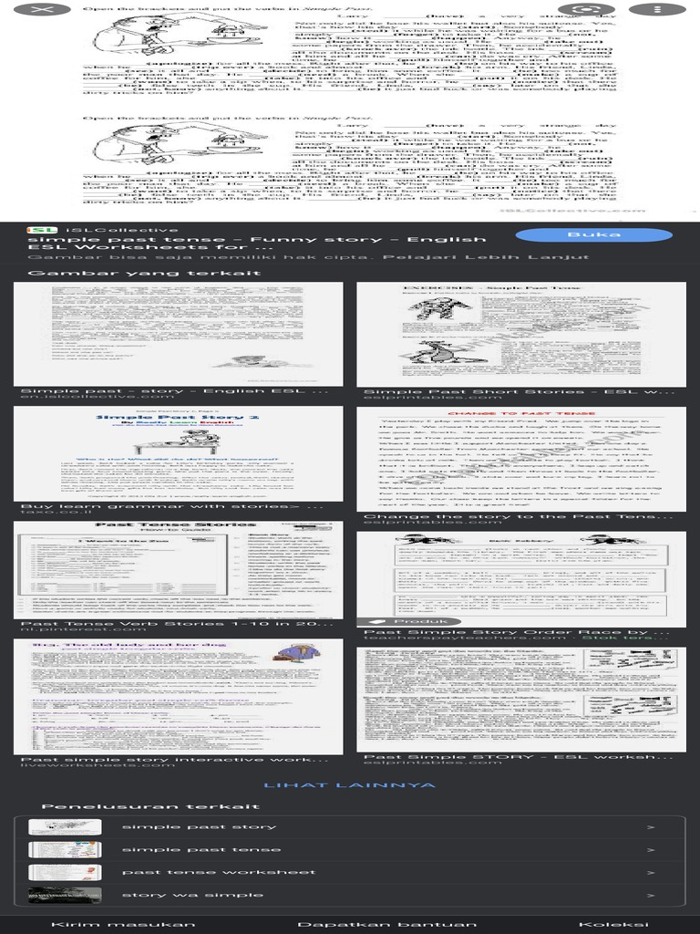 Simple Past Tense - Funny Story - English ESL Worksheets For .. | PDF