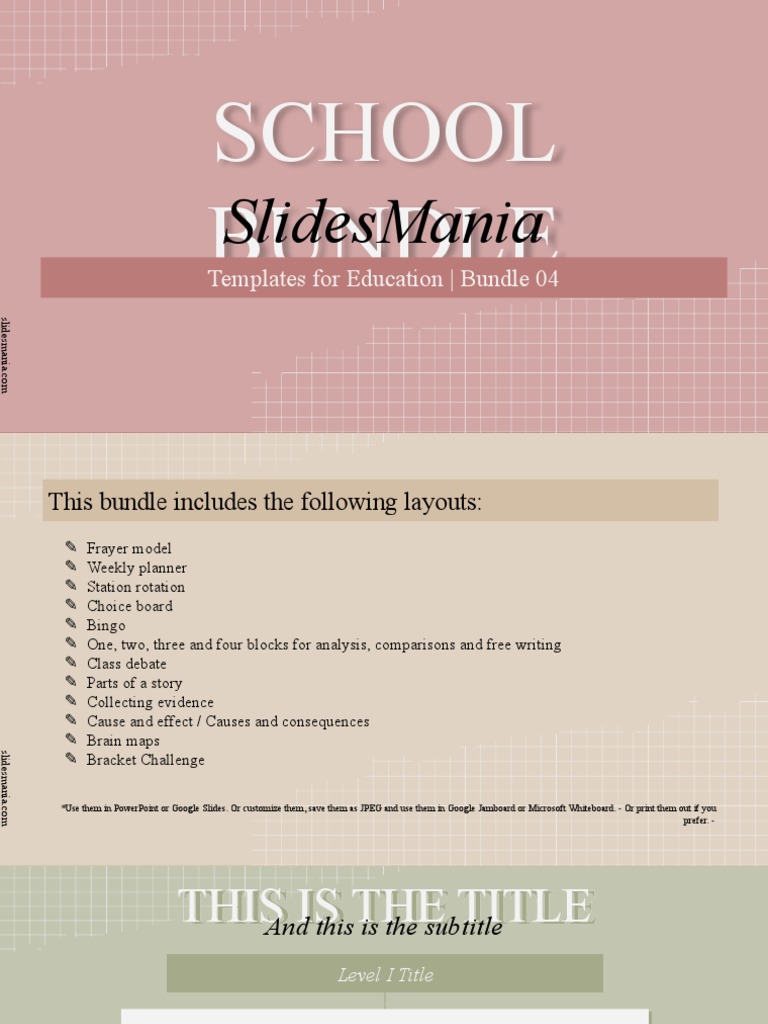 School Bundle 04 SlidesMania | Download Free PDF | Cognition | Computing