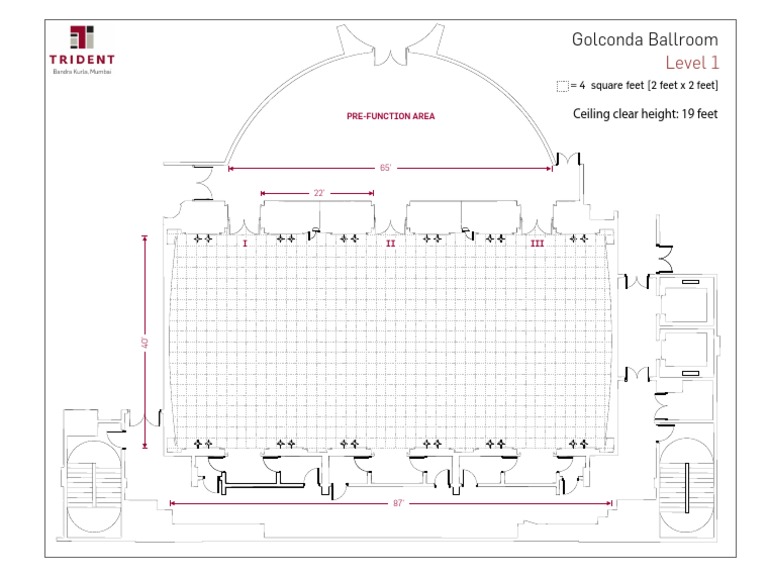 Golconda Ballroom Layout | PDF
