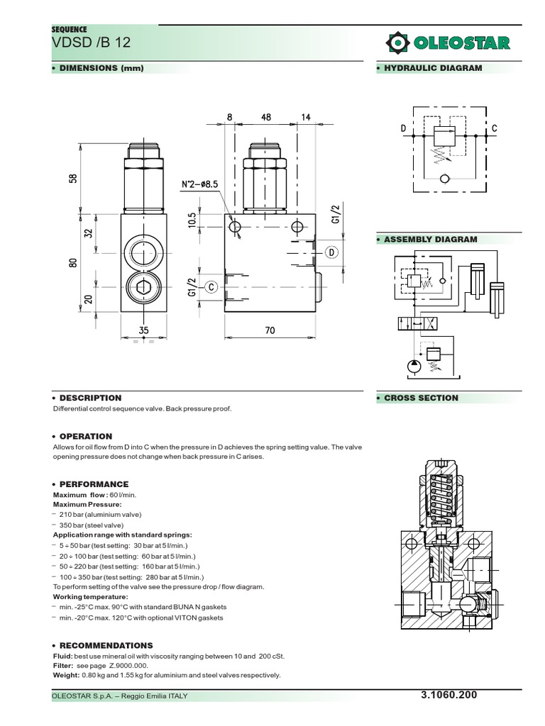 VDSD /B 12: Sequence | PDF | Valve | Viscosity